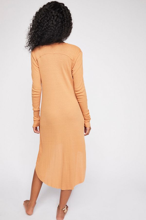 Free People Ribbed Up Maxi Cardigan | Free People UK