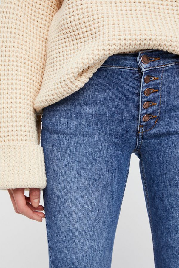 Reagan Button Front Jean | Free People