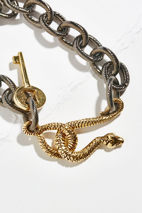 Snake Lock Chain Bracelet | Free People