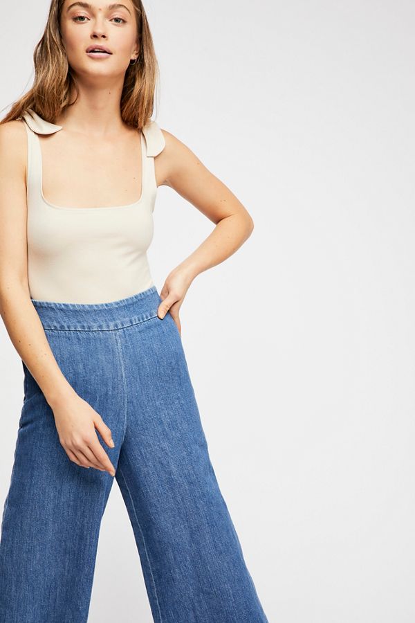 Clean Wide-Leg Jeans | Free People